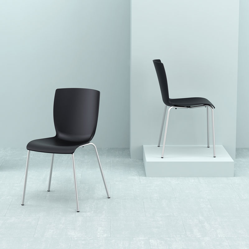 Mio - En stapelbar stol med stålben | Stapelbara stolar | ELJ Furniture